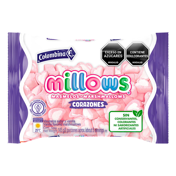 Masmelos Corazones Millows